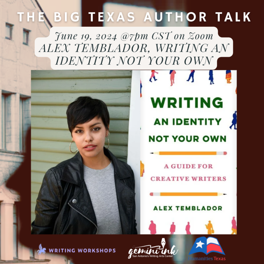 The Big Texas Author Talk featuring Alex Temblador - Gemini Ink