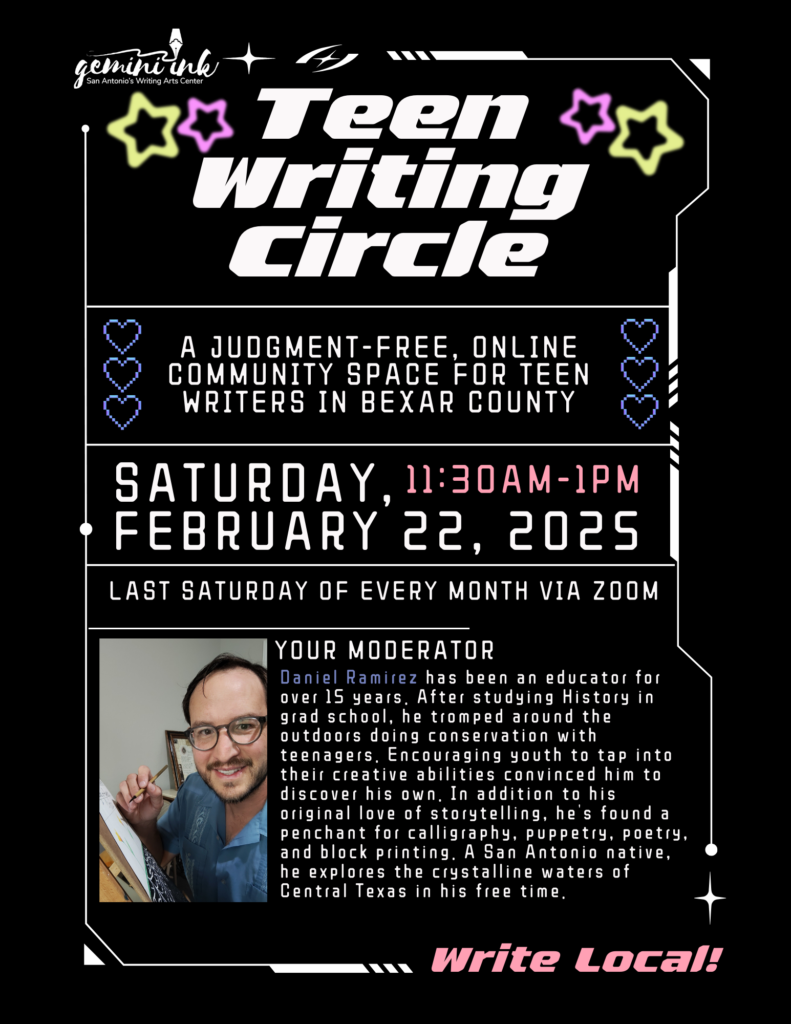 Teen Writing Circle with Daniel Ramirez - Gemini Ink
