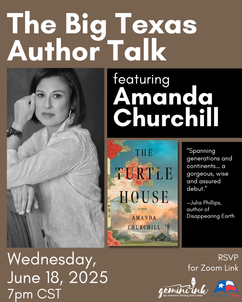 The Big Texas Author Talk featuring Amanda Churchill - Gemini Ink